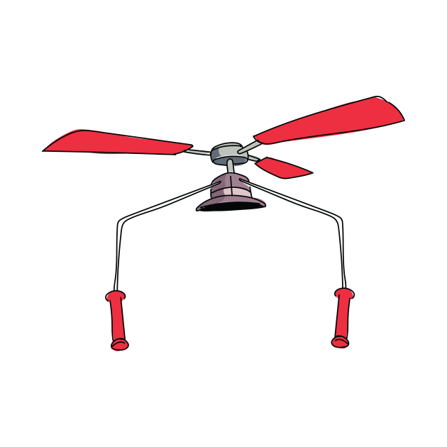 Hat Helicopter cartoon - Hat Helicopter Cartoon - T-Shirt | TeePublic