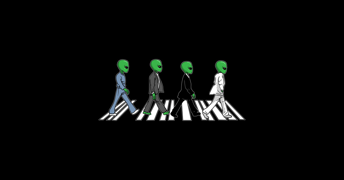 Alien Crossing The Road Ufos Space - Aliens - Posters and Art Prints ...