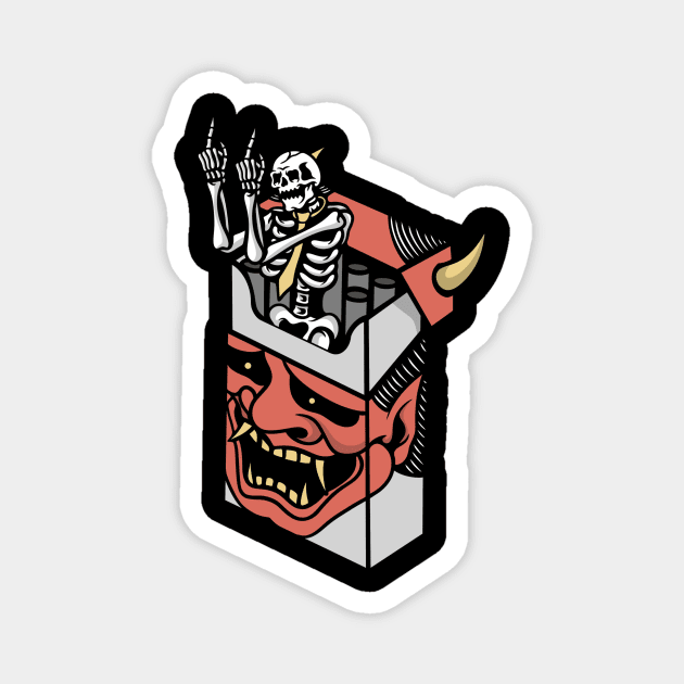 Smoking Skull, Smoker Skull, Cigarette Skull, 420 Skull - 420 - Magnet ...