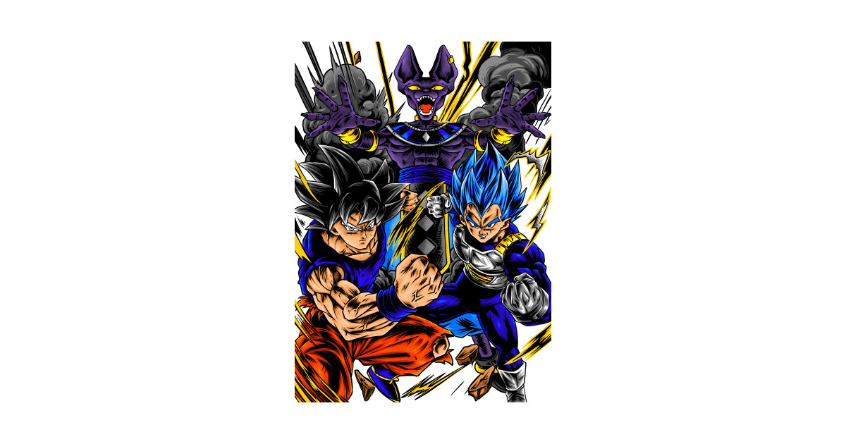 berus vs goku - Beru Vs Goku - T-Shirt | TeePublic