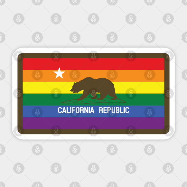 State of California Rainbow Pride Flag - California Pride Lgbt Rainbow ...