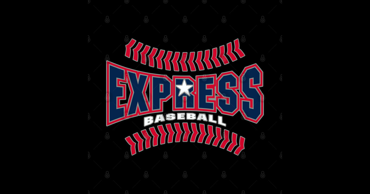 Express Baseball Logo - Express Baseball - Sticker | TeePublic