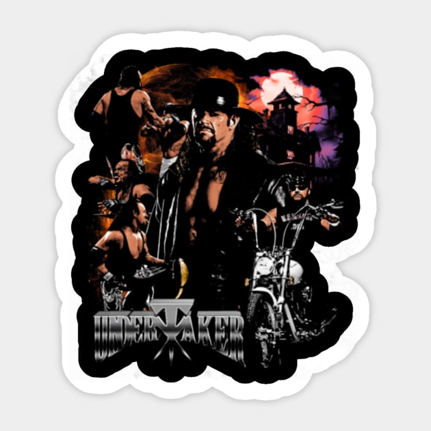 Undertaker Vintage Collage - Undertaker - Sticker | TeePublic