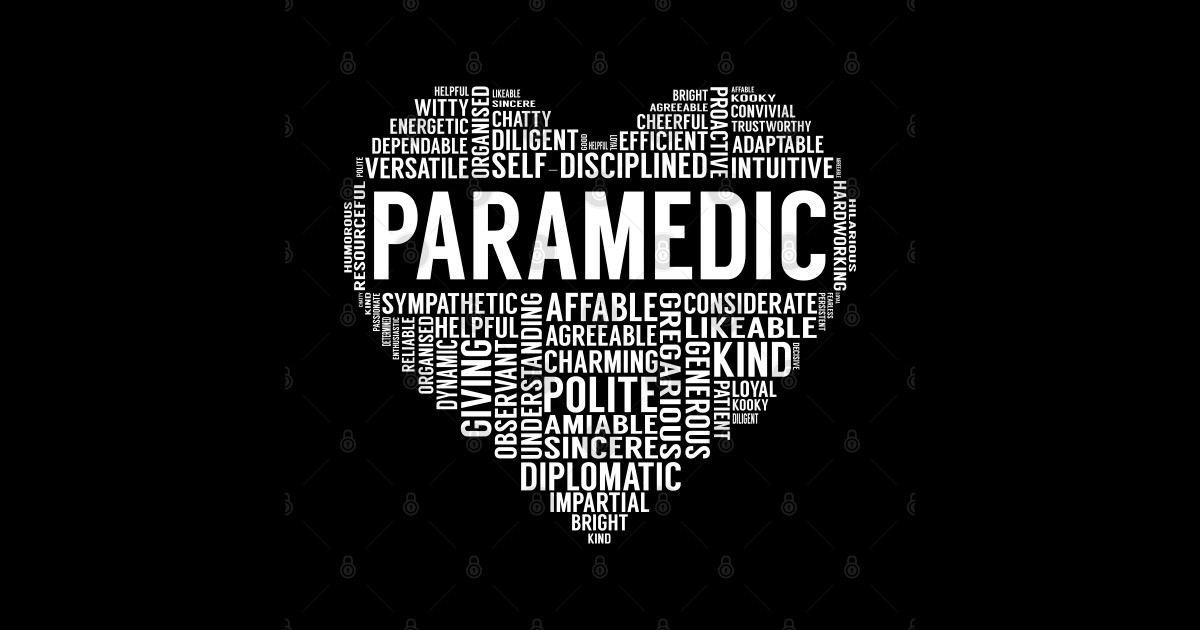 Paramedic Heart - Paramedic - Sticker | TeePublic