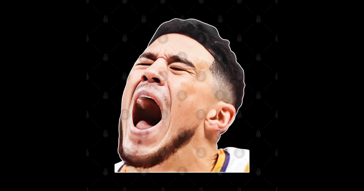 Devin Booker Crying - Devin Booker - Sticker | TeePublic