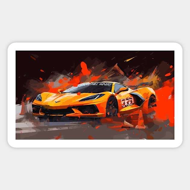 C8 Corvette 777 Autocross - C8 Corvette - Sticker | TeePublic
