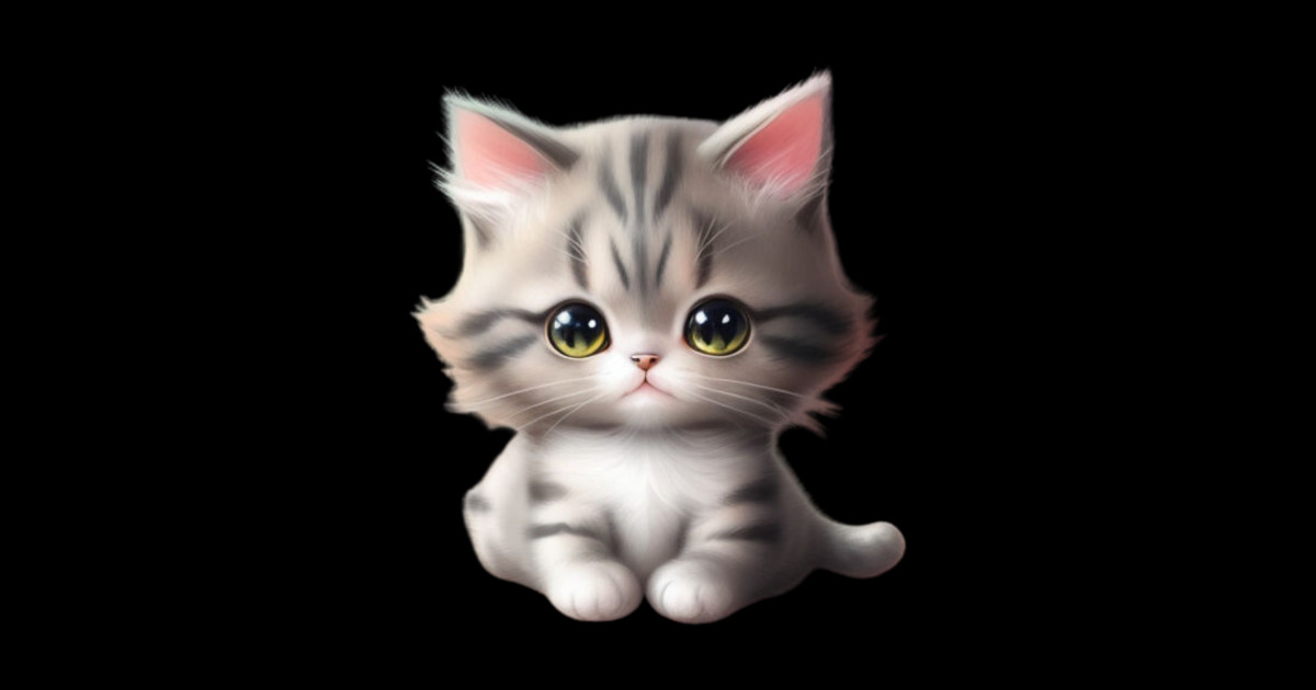 cute cat - Cute Cate - Sticker | TeePublic