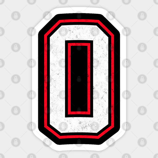Number Zero 0 - Number - Sticker | TeePublic
