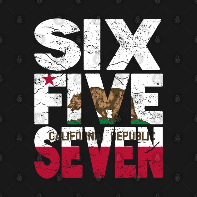 California Area Code 657 California Republic Flag T-Shirt - California ...