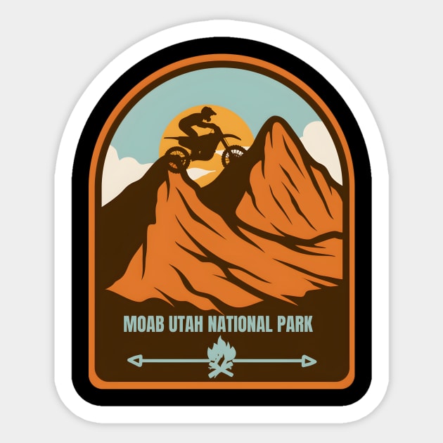 Moab Utah National Park - Moab Utah National Park - Sticker | TeePublic