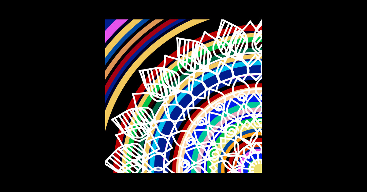 Quarter #mandala - Mandala - Sticker | TeePublic