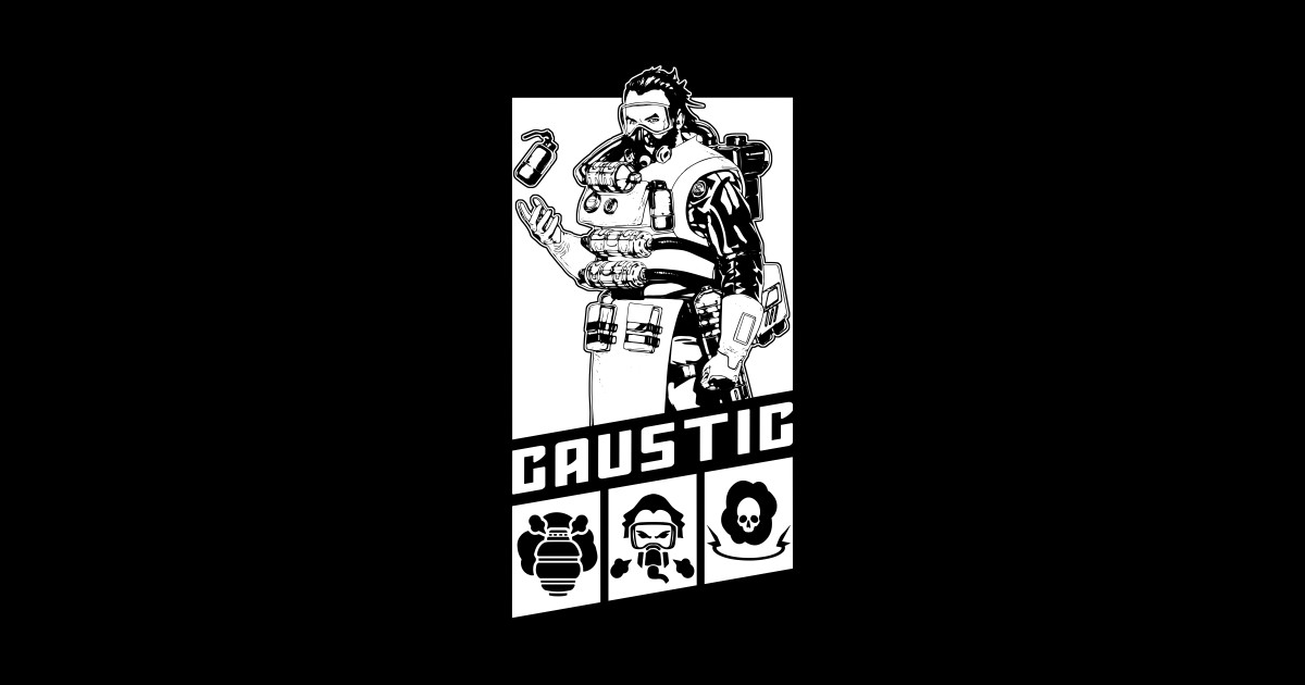 Caustic - Apex Legends - Sticker | TeePublic