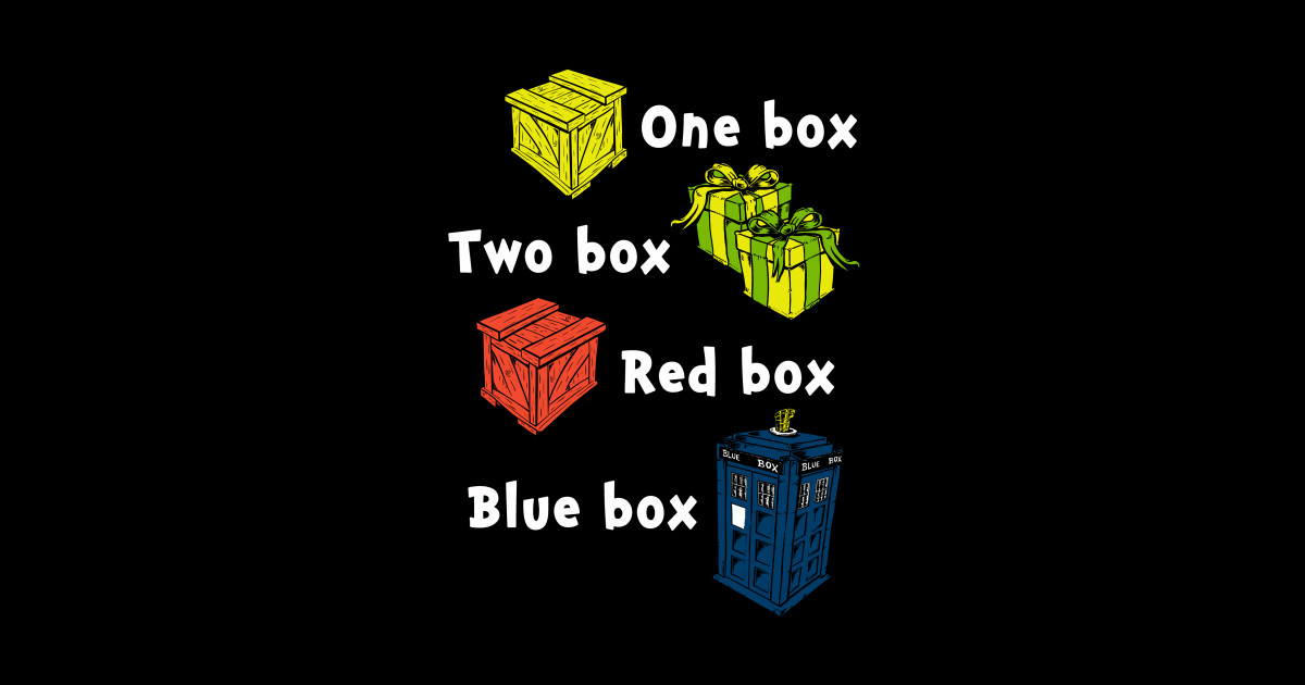 Blue box - Doctor Who - Sticker | TeePublic