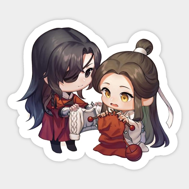 Hua Cheng Xie Lian Sweet Chibi - Heaven Official Blessing - Sticker ...