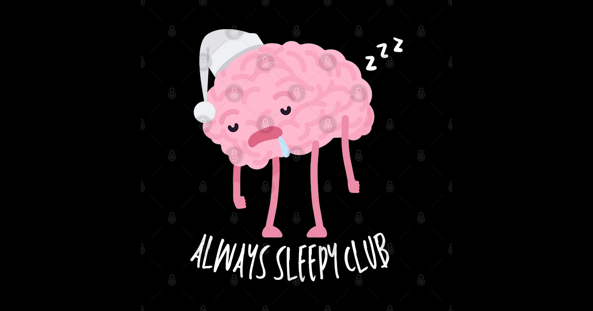 Always Sleepy Club - Dark Version - Sleepyhead - Posters and Art Prints ...
