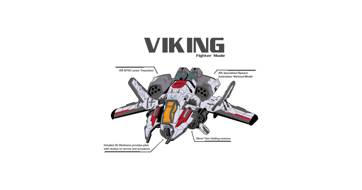 Starcraft 2 Viking (light) - Starcraft - T-Shirt | TeePublic