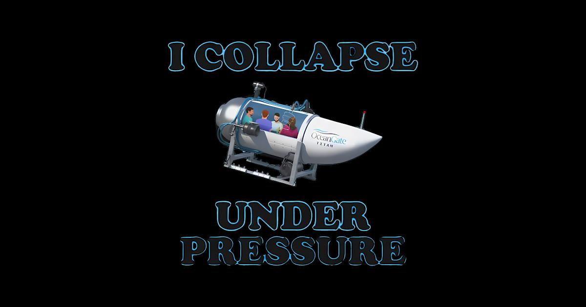 I Collapse Under Pressure - Funny Meme - Sticker | TeePublic