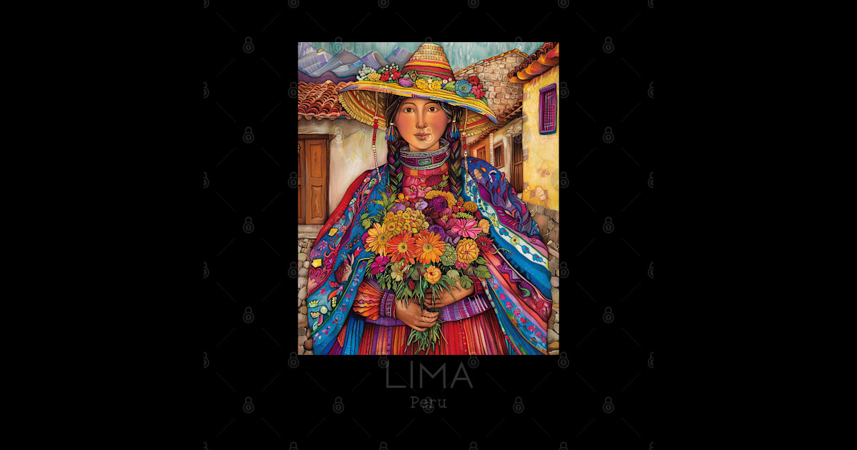 A Vintage Travel Illustration of Lima - Peru - Lima - Sticker | TeePublic