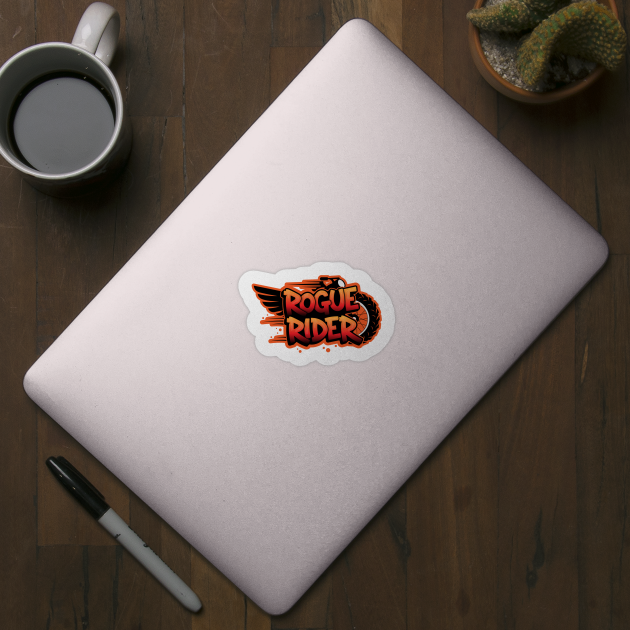 Rogue Rider Graffiti Letters - Rider - Sticker | TeePublic