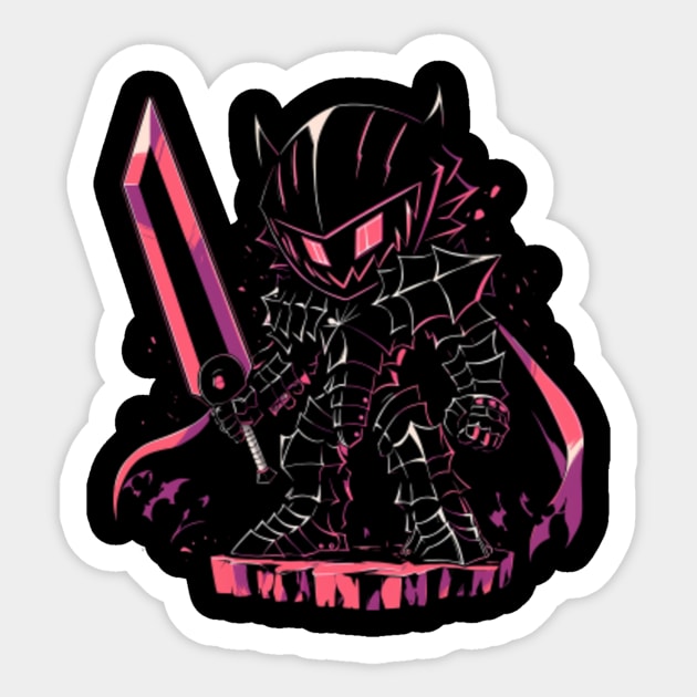 Chibi Guts Berserker Armor Art - Berserk - Sticker | TeePublic