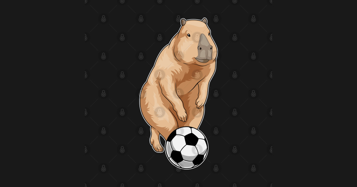 Capybara Soccer player Soccer - Soccer - T-Shirt | TeePublic
