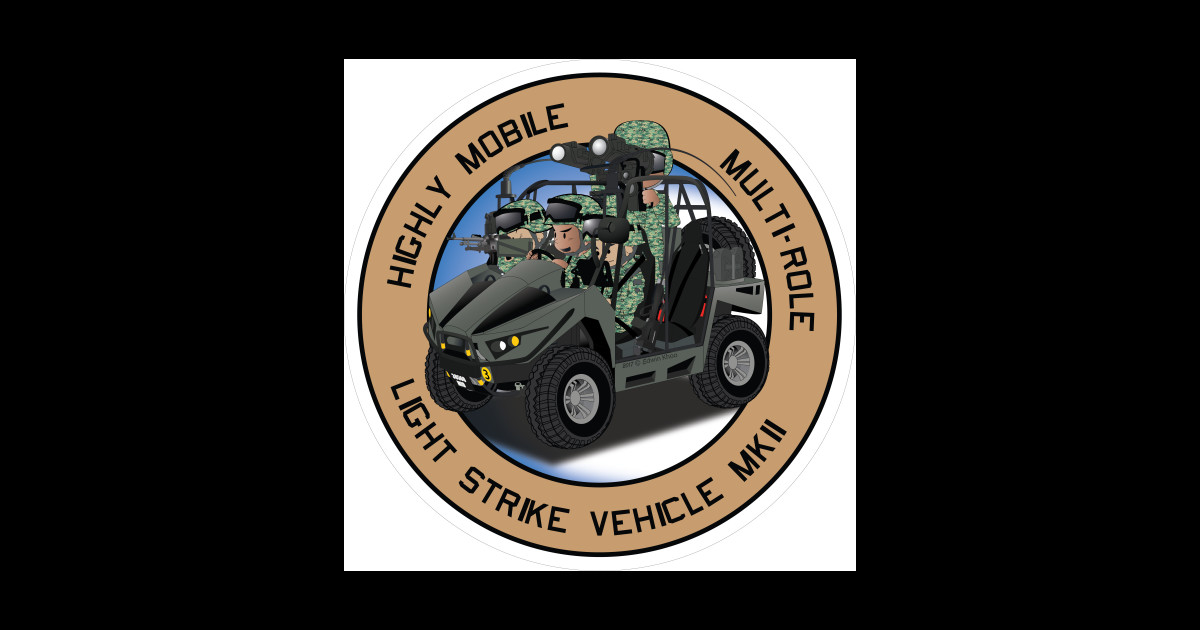 SAF Light Strike Vehicle MkII - Saf - Sticker | TeePublic