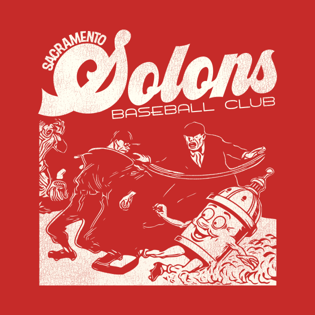 Defunct Sacramento Solons Baseball Team - Baseball - T-Shirt | TeePublic