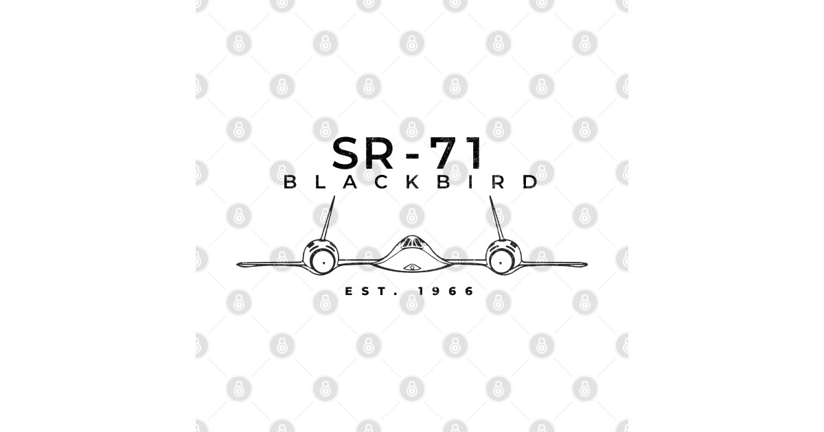 SR-71 Blackbird Est. 1966 - vintage logo - Sr 71 Blackbird - T-Shirt ...