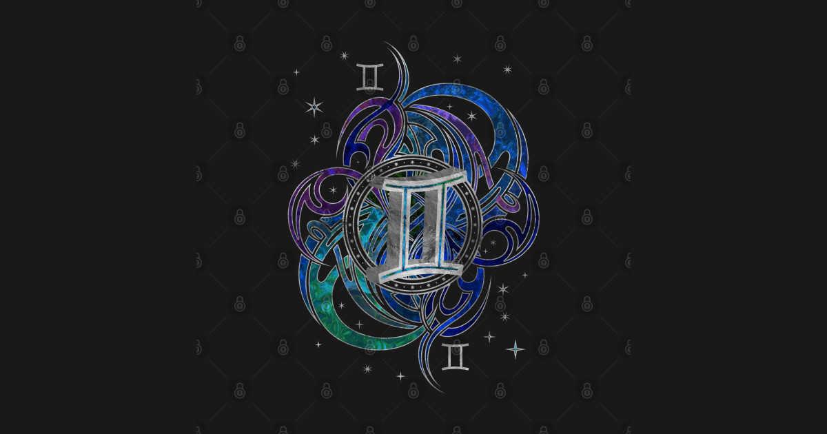 Gemini Zodiac Sign Air Element - Gemini - Sticker | TeePublic