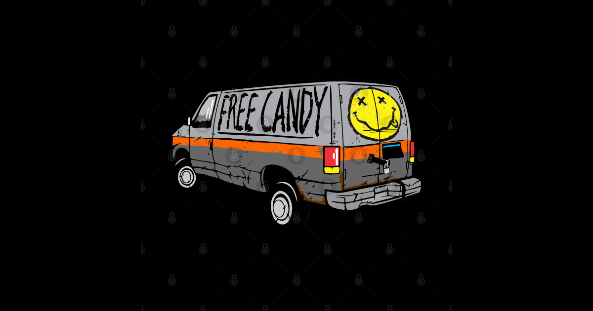 Free Candy Van - Creeper - Sticker | TeePublic