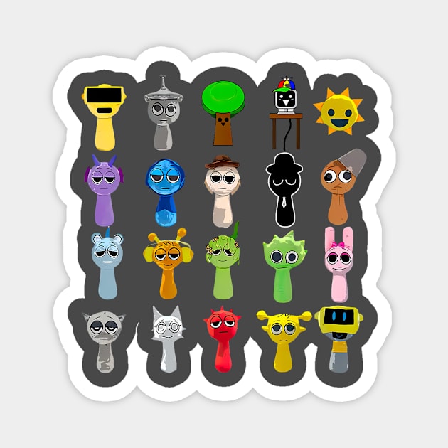 Children's Sprunki Gaming Incredibox Sprunki - Roblox - Magnet | TeePublic