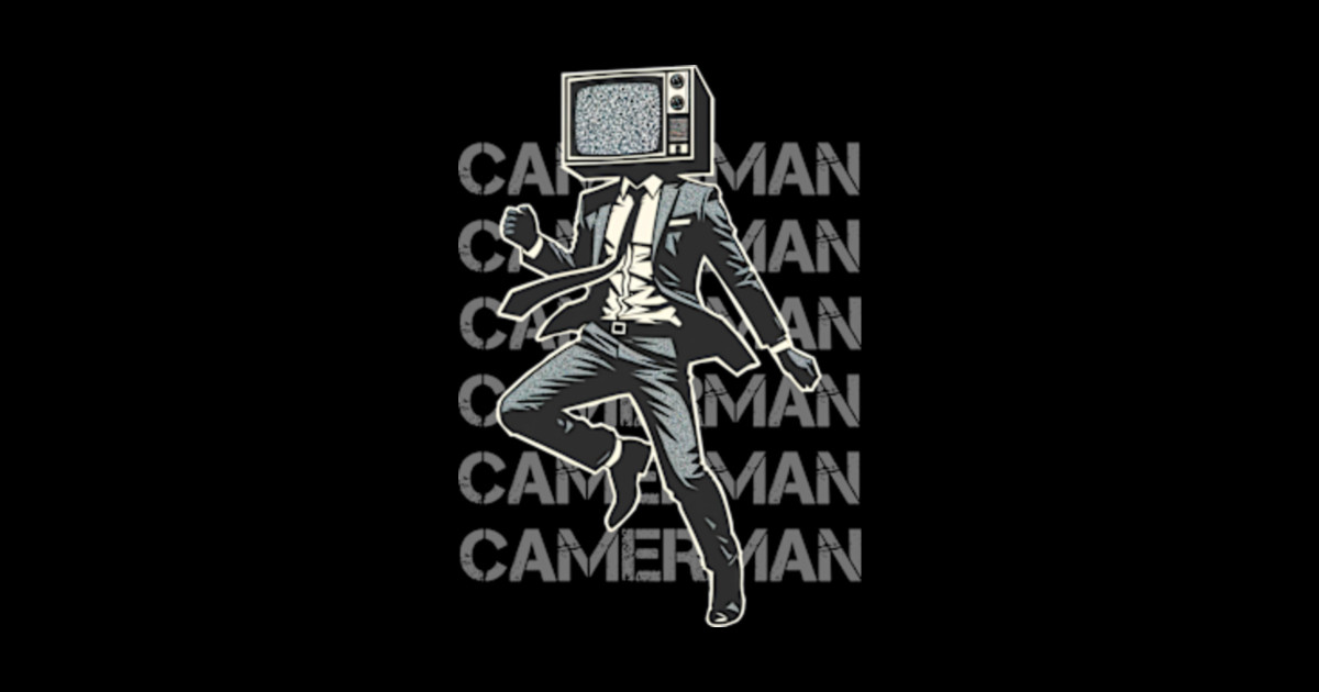 Skibidi Meme Cameraman - Camera Man - Posters and Art Prints | TeePublic