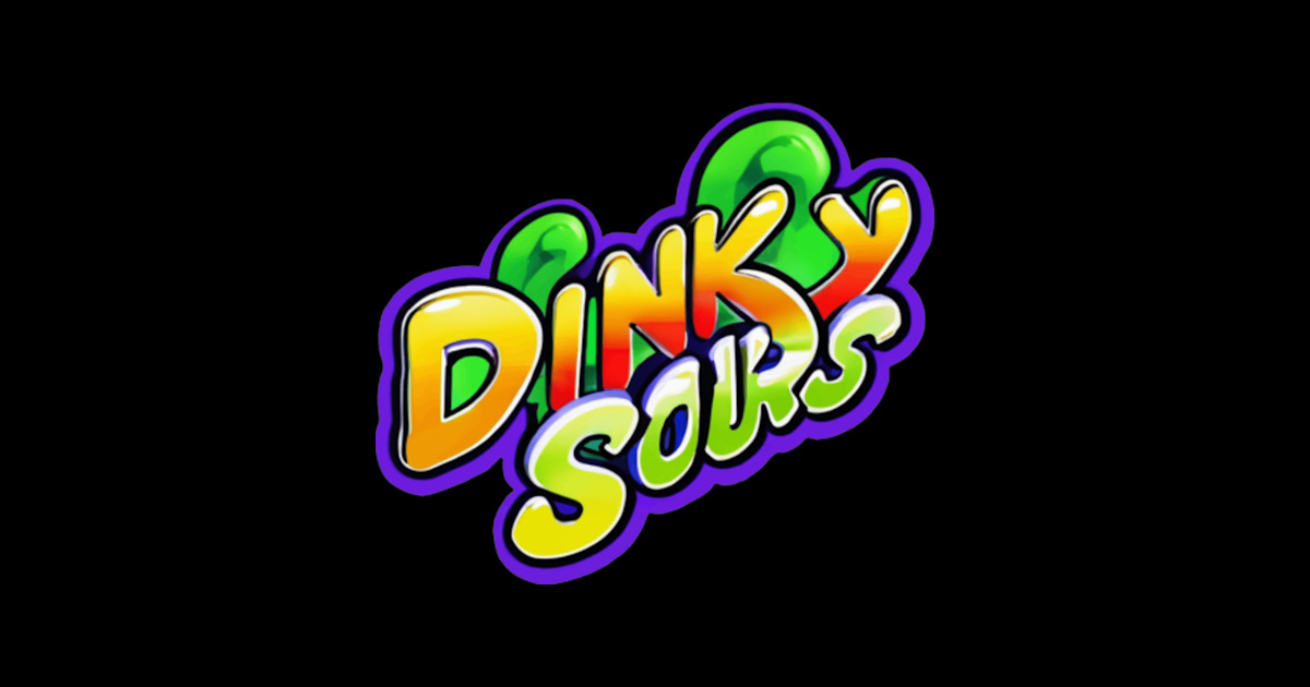 OG Dinky Logo Center Chest - Dinky Sours - Sticker | TeePublic