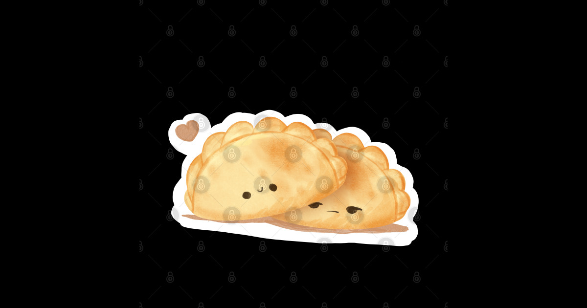 Empanadas Loves Cute Pastel Pastry - Empanadas - Sticker | TeePublic