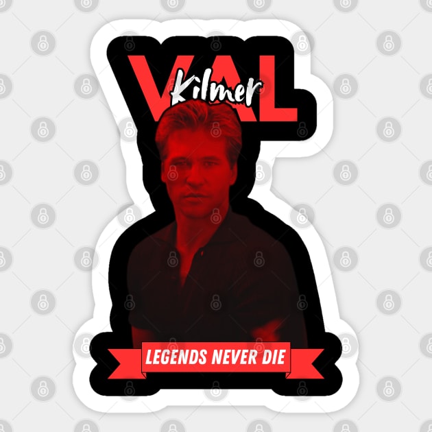 Val Kilmer / Retro Style - Val Kilmer - Sticker | TeePublic