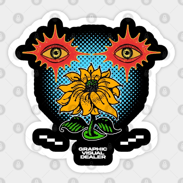 Graphic Visual Dealer - Visual - Sticker | TeePublic