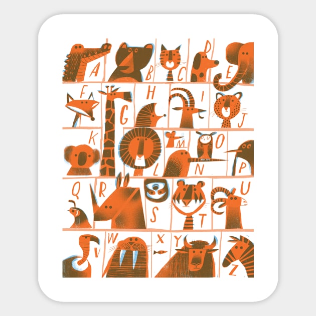 Animal Alphabet - Animals - Sticker | TeePublic