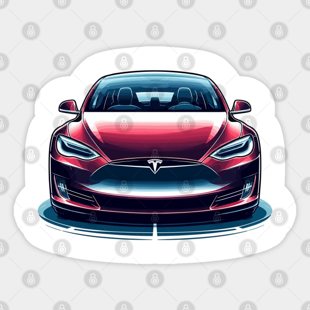 Tesla Model S - Tesla - Sticker | TeePublic