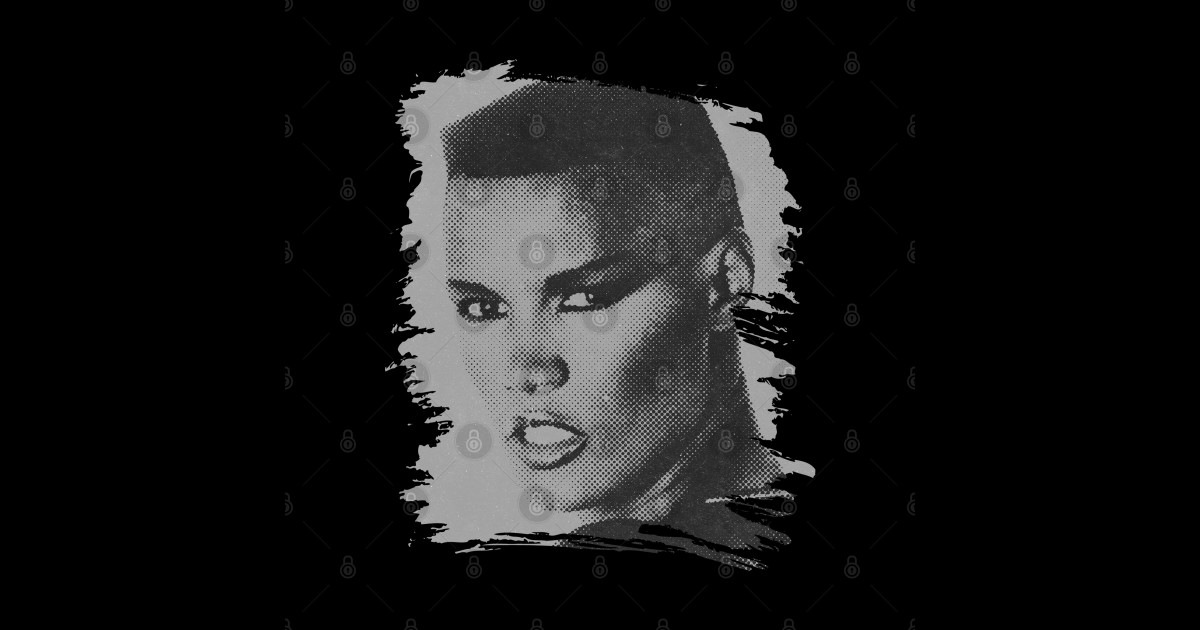 Grace Jones // Retro poster - Grace Jones - Sticker | TeePublic