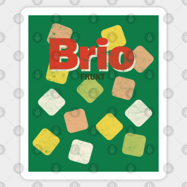 Brio Frukt 70s Swedish Candy - Sweden - Sticker | TeePublic