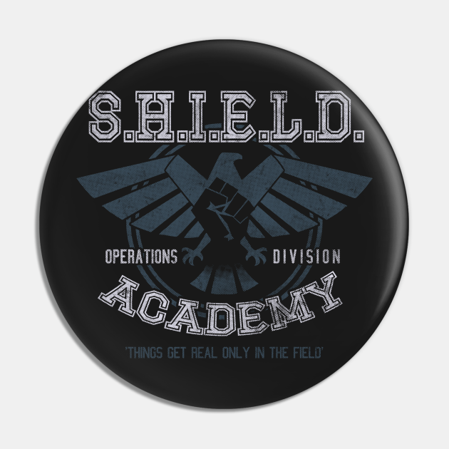 Shield Academy (Ops. Division) - Light Print - Marvel - Pin | TeePublic
