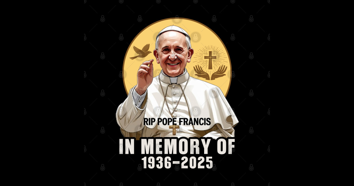 Rip pope francis in memory of 1936 - 2025 - Pope Francis - Sticker ...