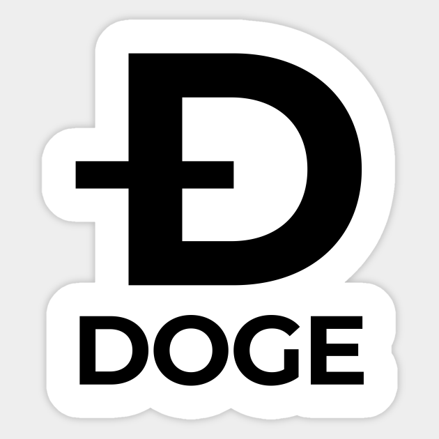 DOGE COIN LOGO - Crypto - Sticker | TeePublic
