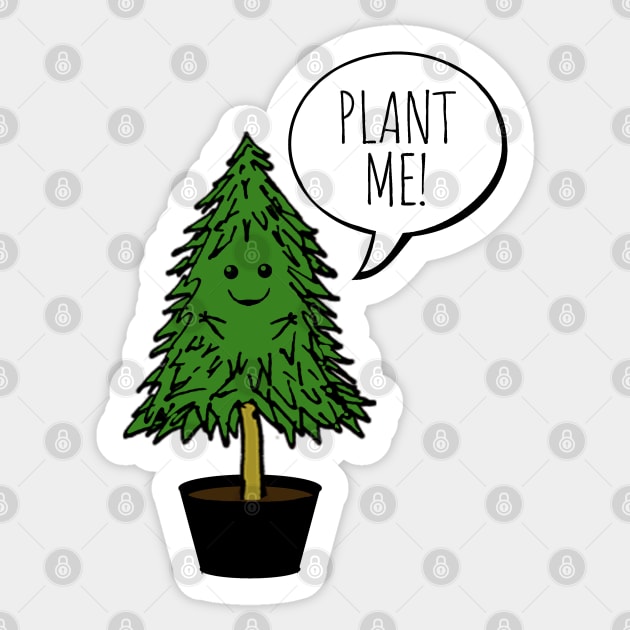 Plant More Trees - Trees - Sticker | TeePublic