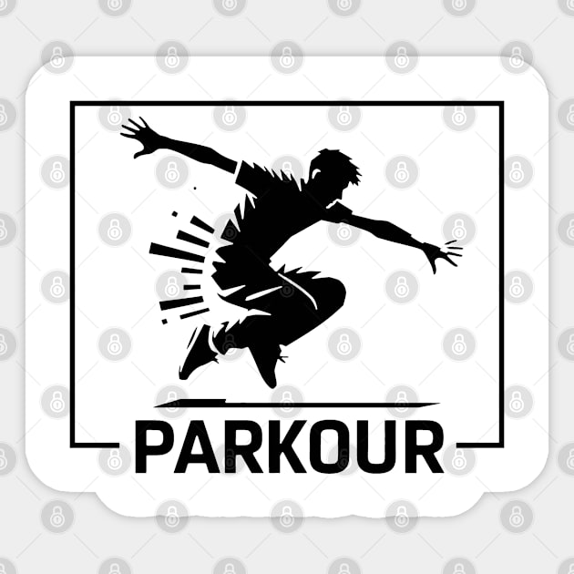 PARKOUR: Suspended in time, a picture in a frame - Parkour - Sticker ...