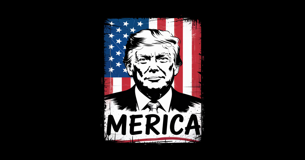 Trump Merica 4th of July Murica present - Trump Merica 4th Of July ...