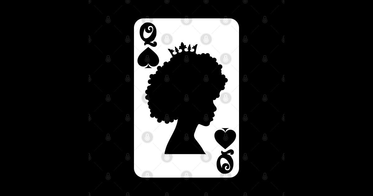 Black Queen Card – Royalty-Inspired Playing Card Design - Black Queen ...