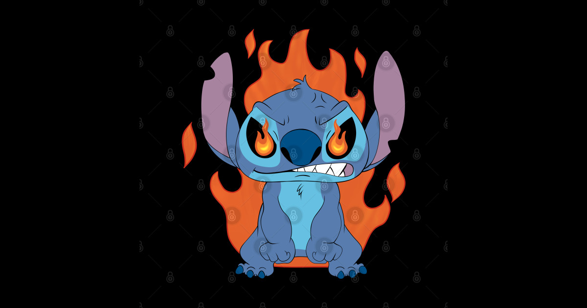 Angry Stitch - Lilo And Stitch - T-Shirt | TeePublic