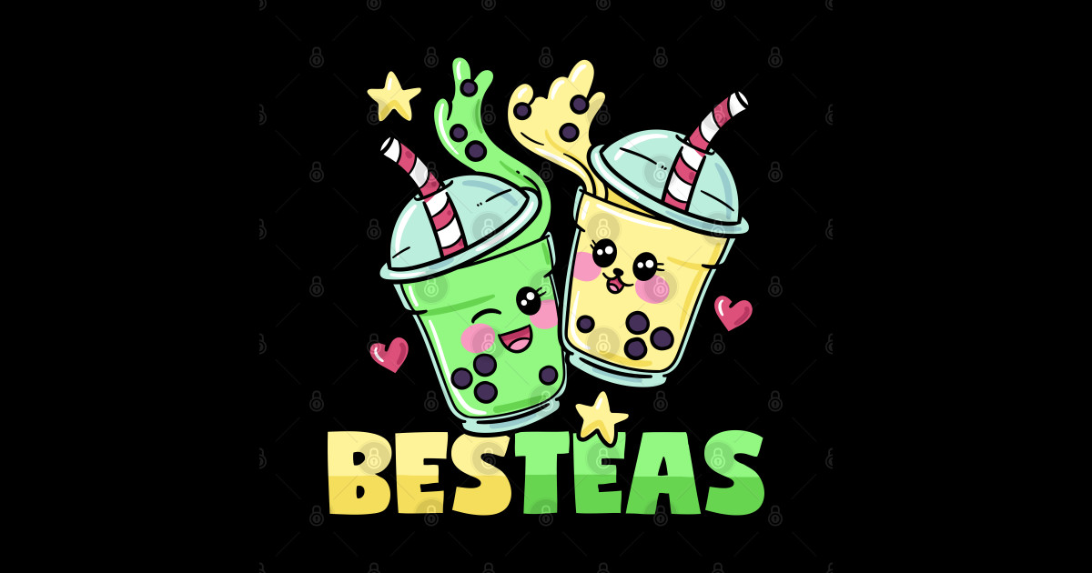 Bubble Tea Friendship Besties BesTeas - Bubble Tea - T-Shirt | TeePublic