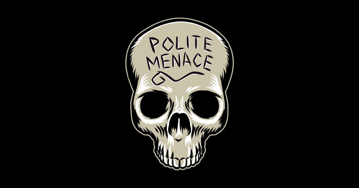 Polite Menace Skull - Our Flag Means Death - Posters and Art Prints ...